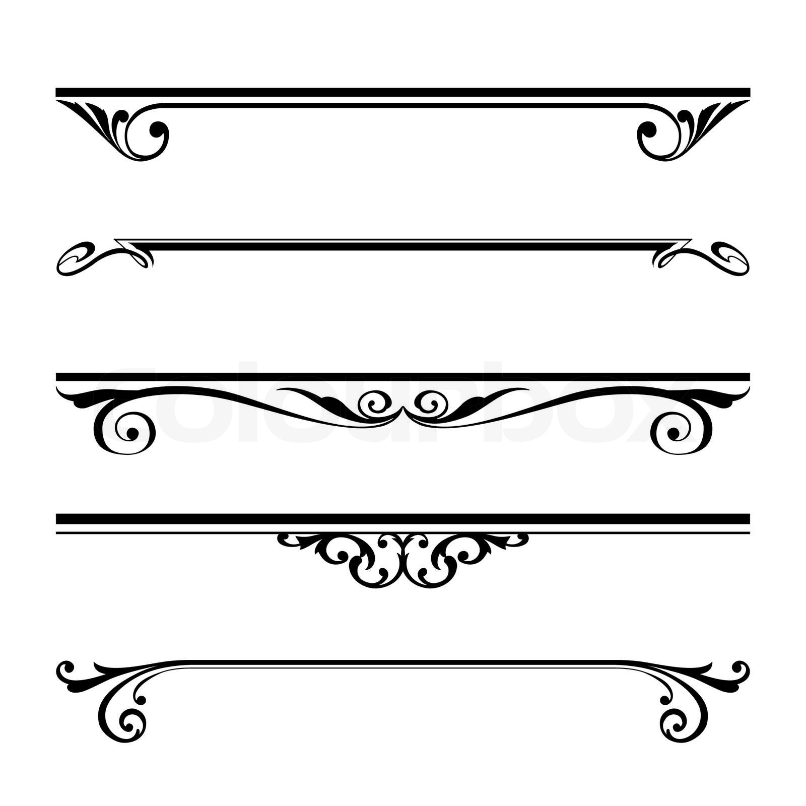 filigran, rahmen, dekorativ | Stock-Vektor | Colourbox