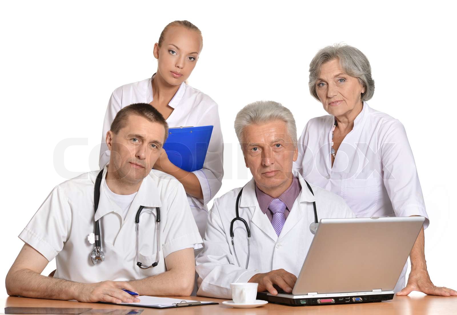 Doctors discussion | Stock image | Colourbox