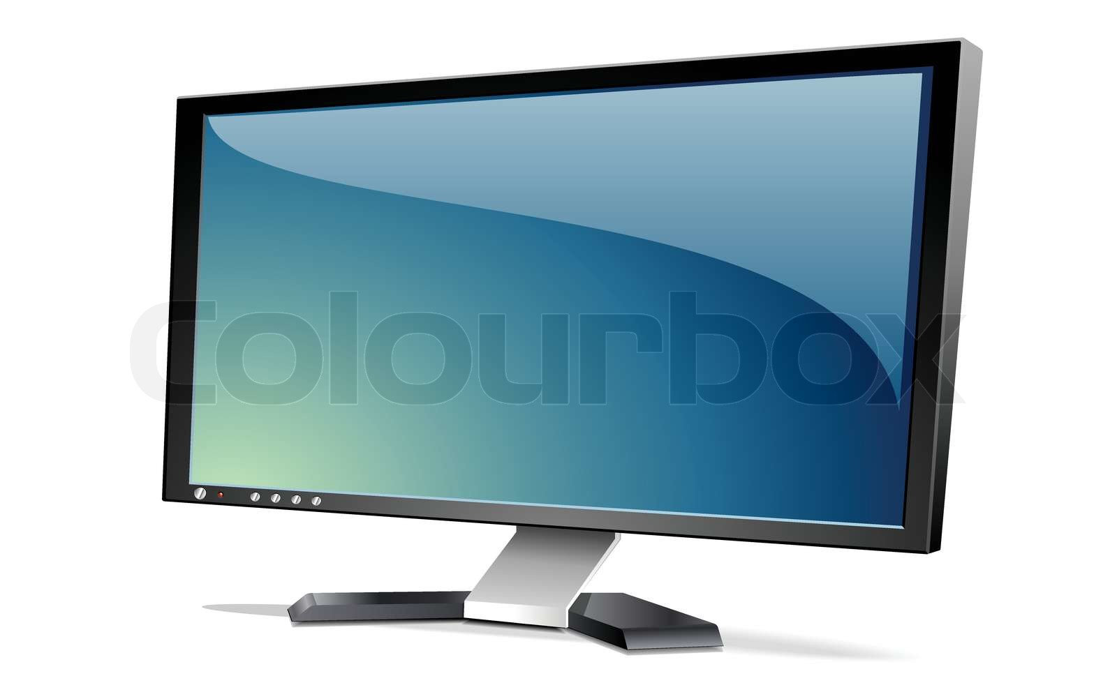 LCD-tv-monitor | Stock-Vektor | Colourbox