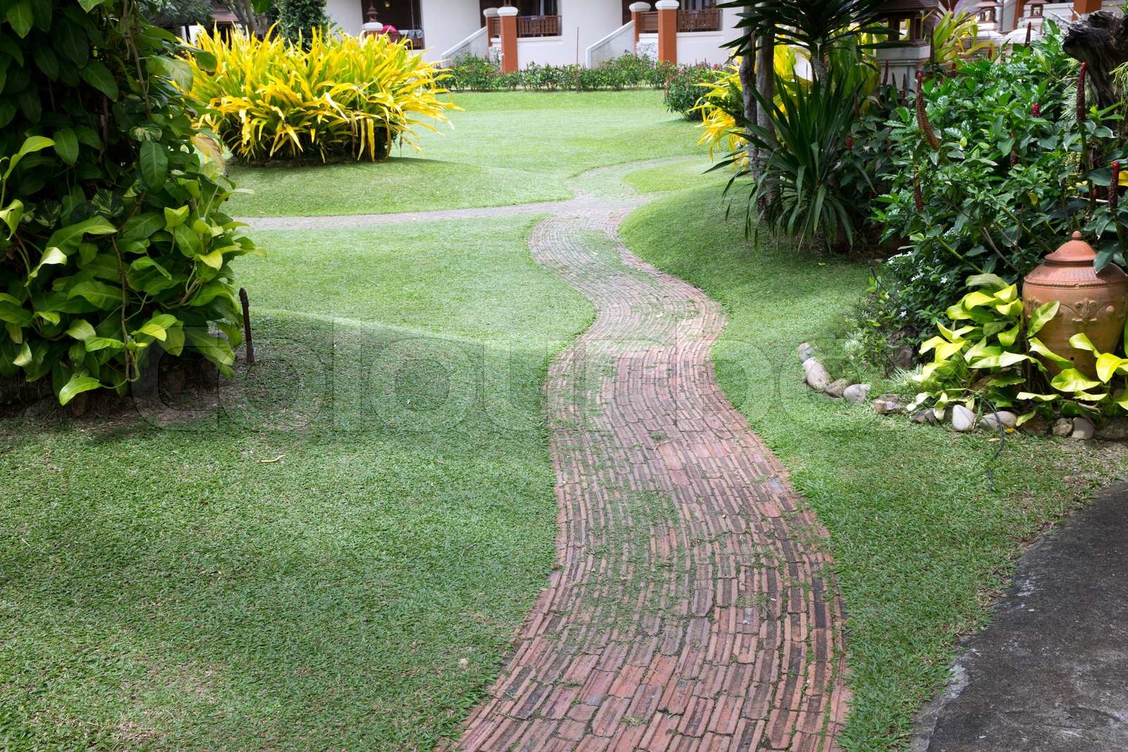Garten Steine Weg