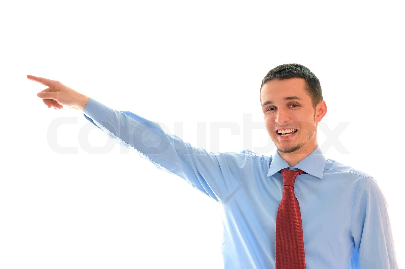 businessman pointing | Stock image | Colourbox