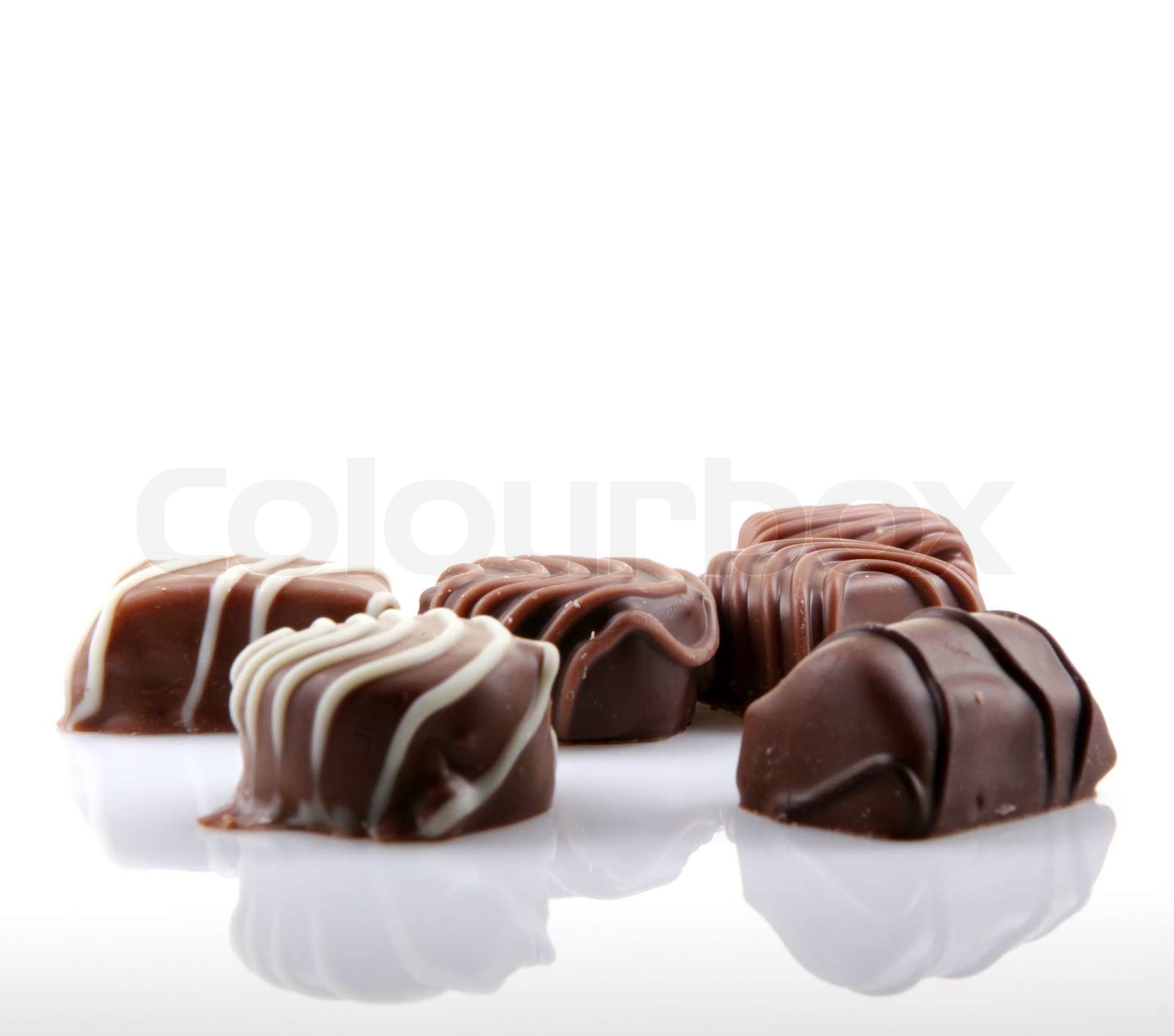 Chocolate Isolated On White Background | Stock image | Colourbox