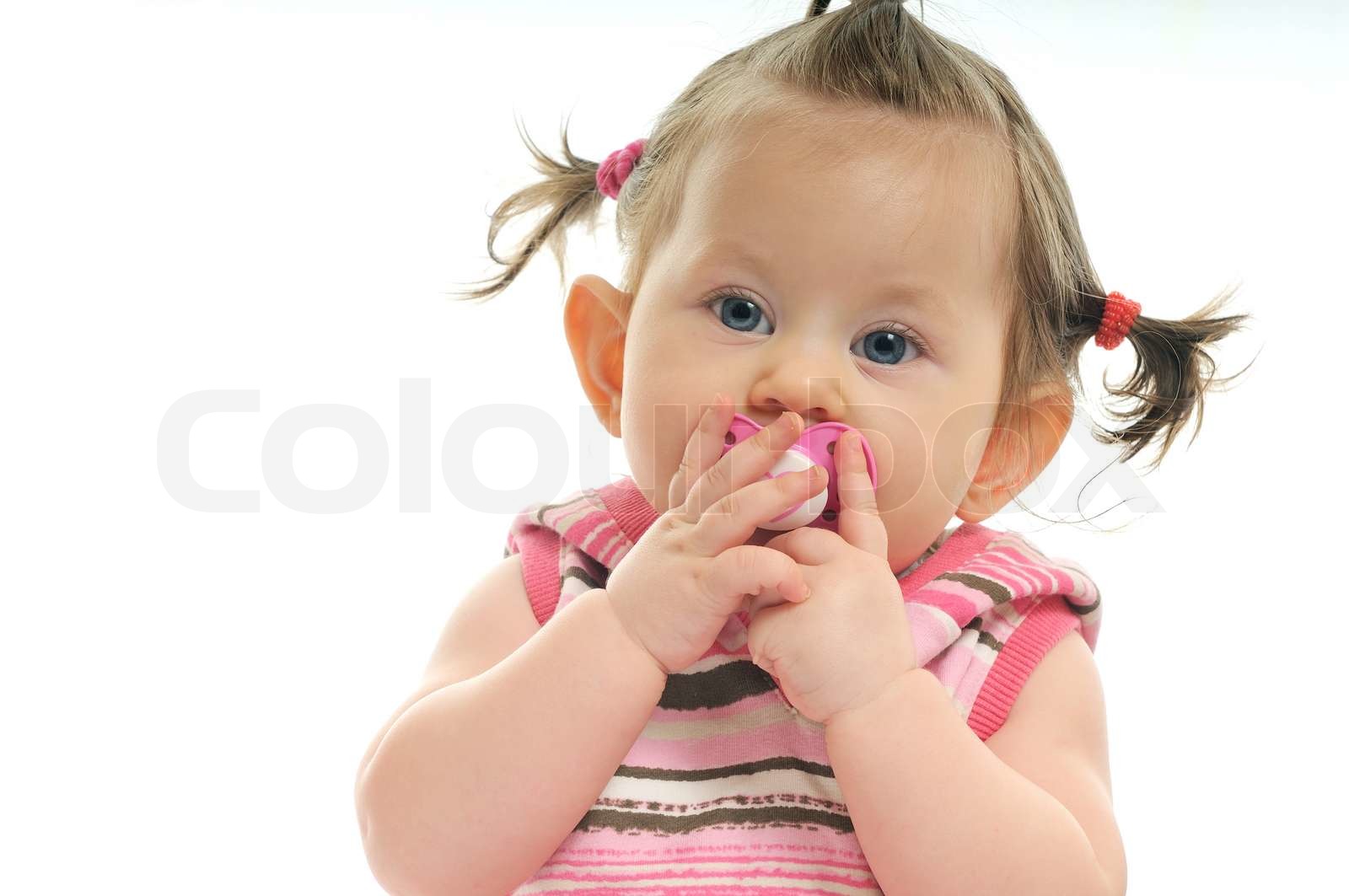 baby isolated one | Stock image | Colourbox