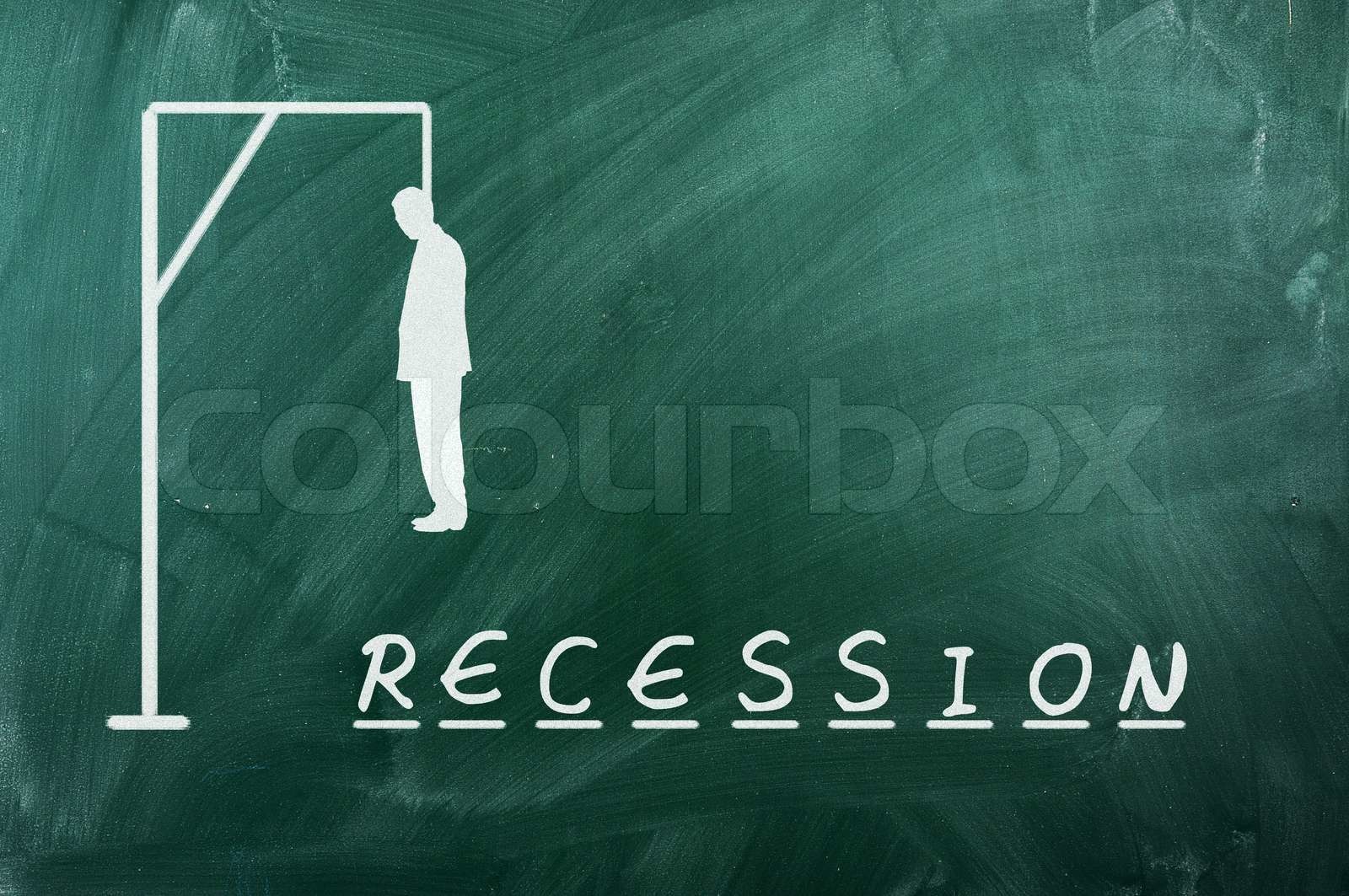 Rezession | Stock Bild | Colourbox