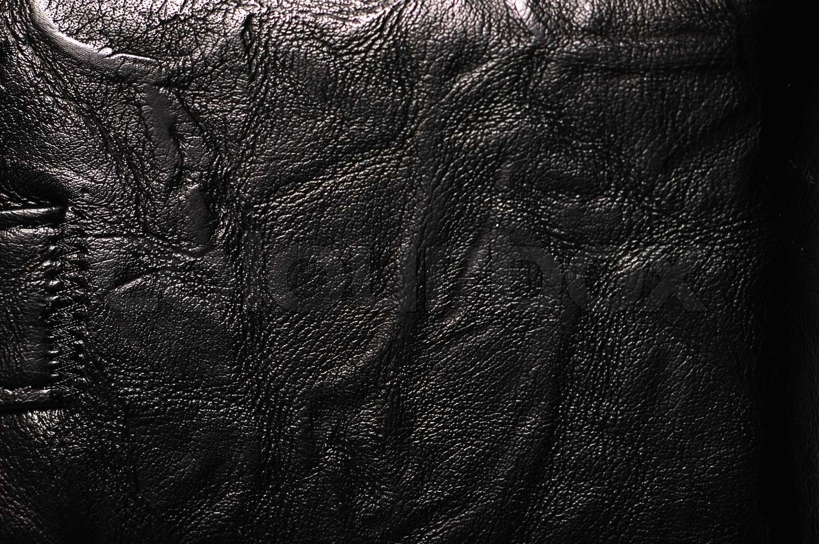 black leather | Stock image | Colourbox