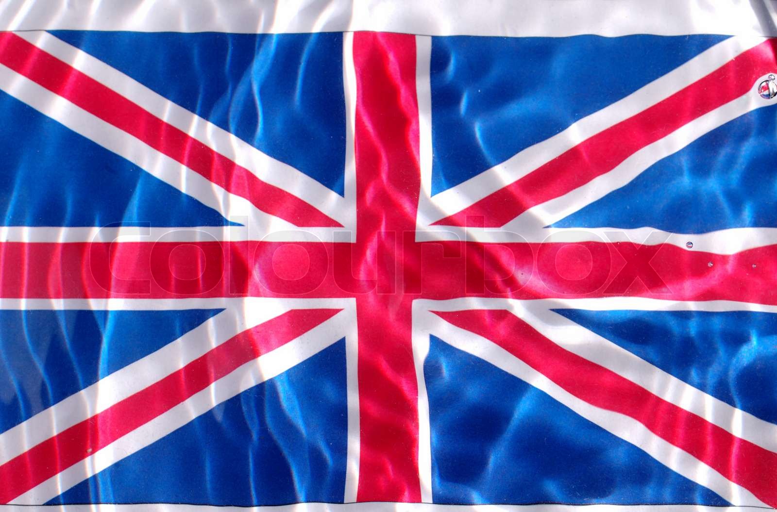 British flag under water with nice circles and ripples | Stock image ...