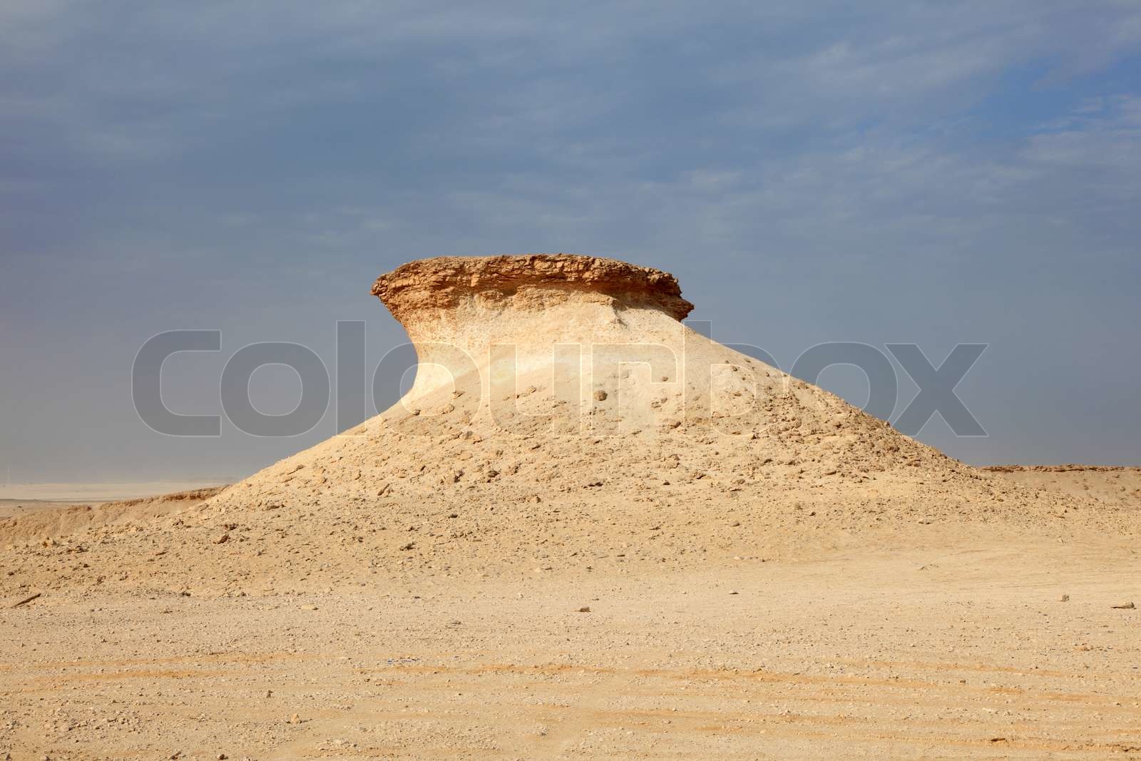 Desert landscape in Qatar, Middle East | Stock image | Colourbox