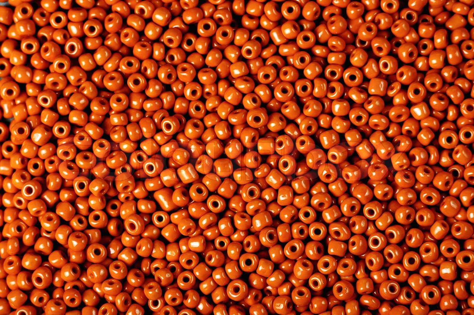 orange beads | Stock image | Colourbox