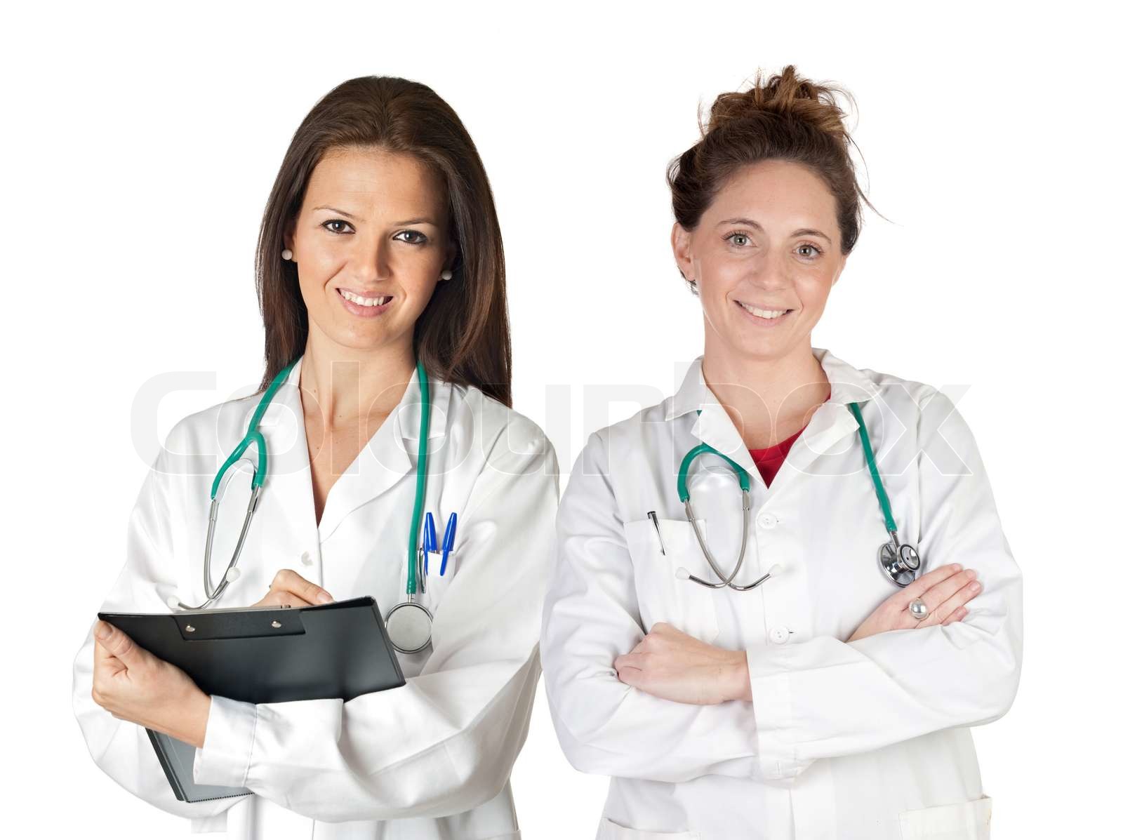 Two doctor women | Stock image | Colourbox