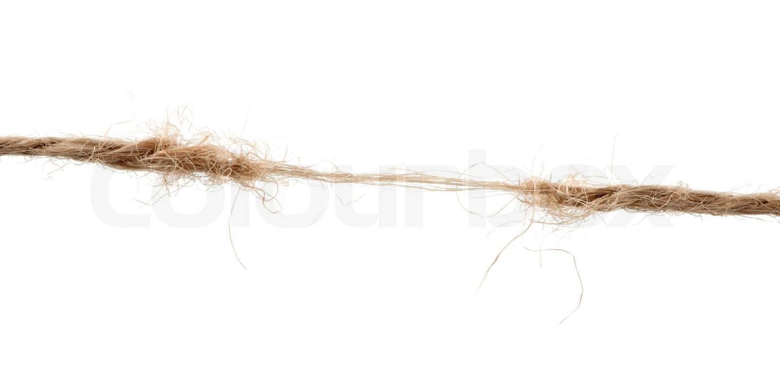 Torn rope | Stock image | Colourbox