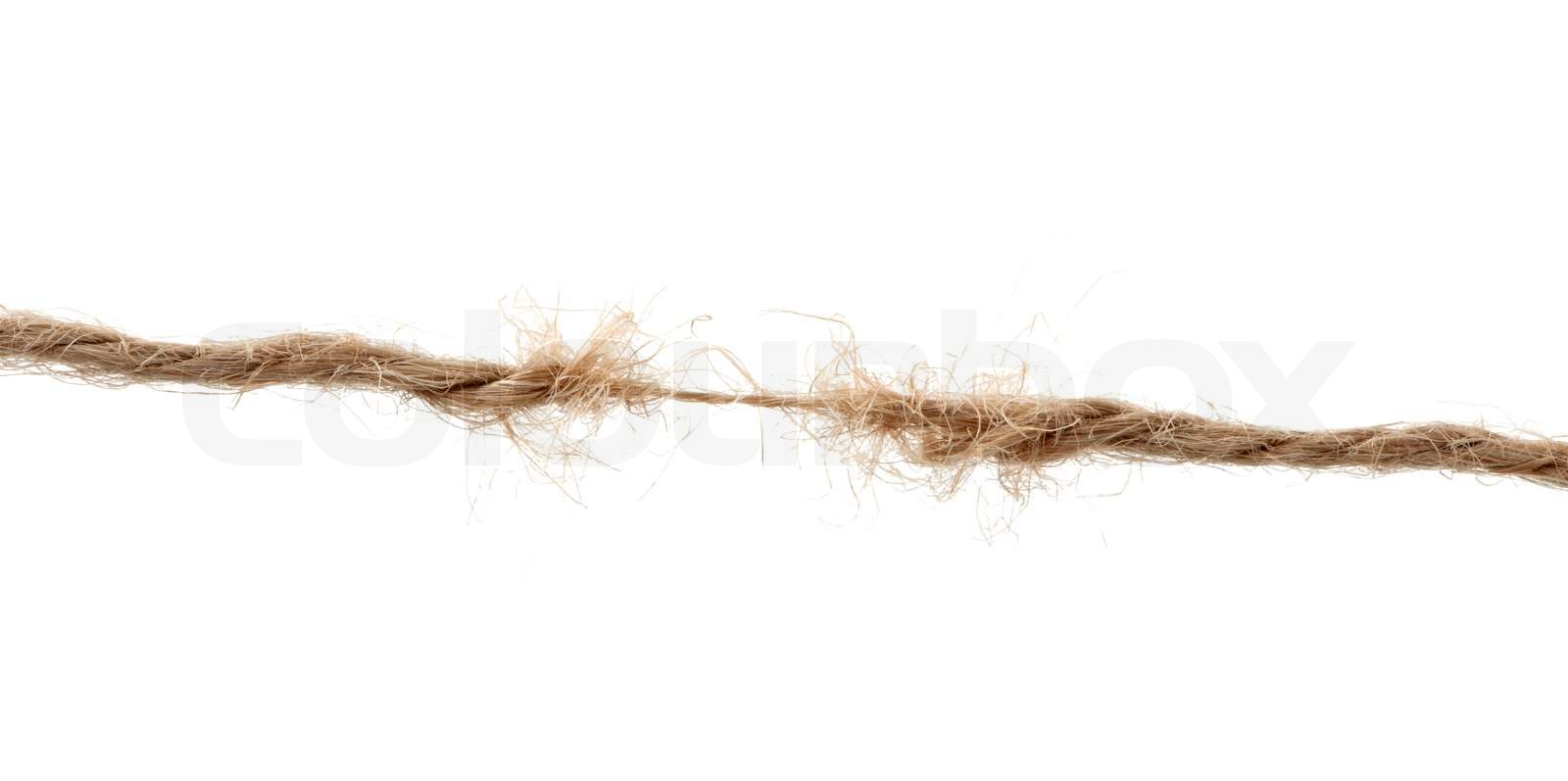 Torn rope | Stock image | Colourbox