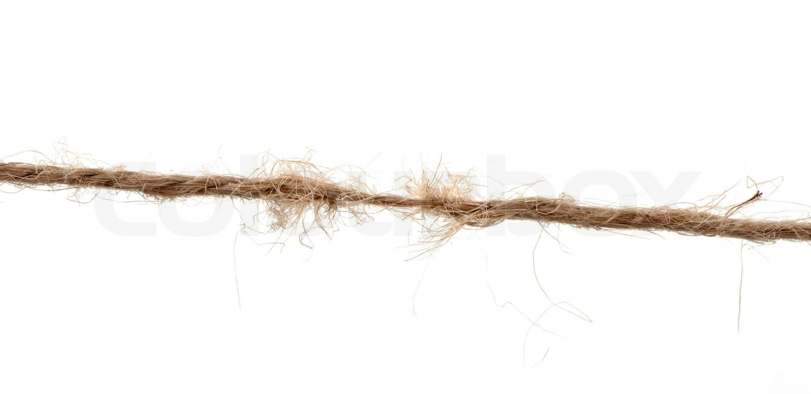 Torn rope | Stock image | Colourbox