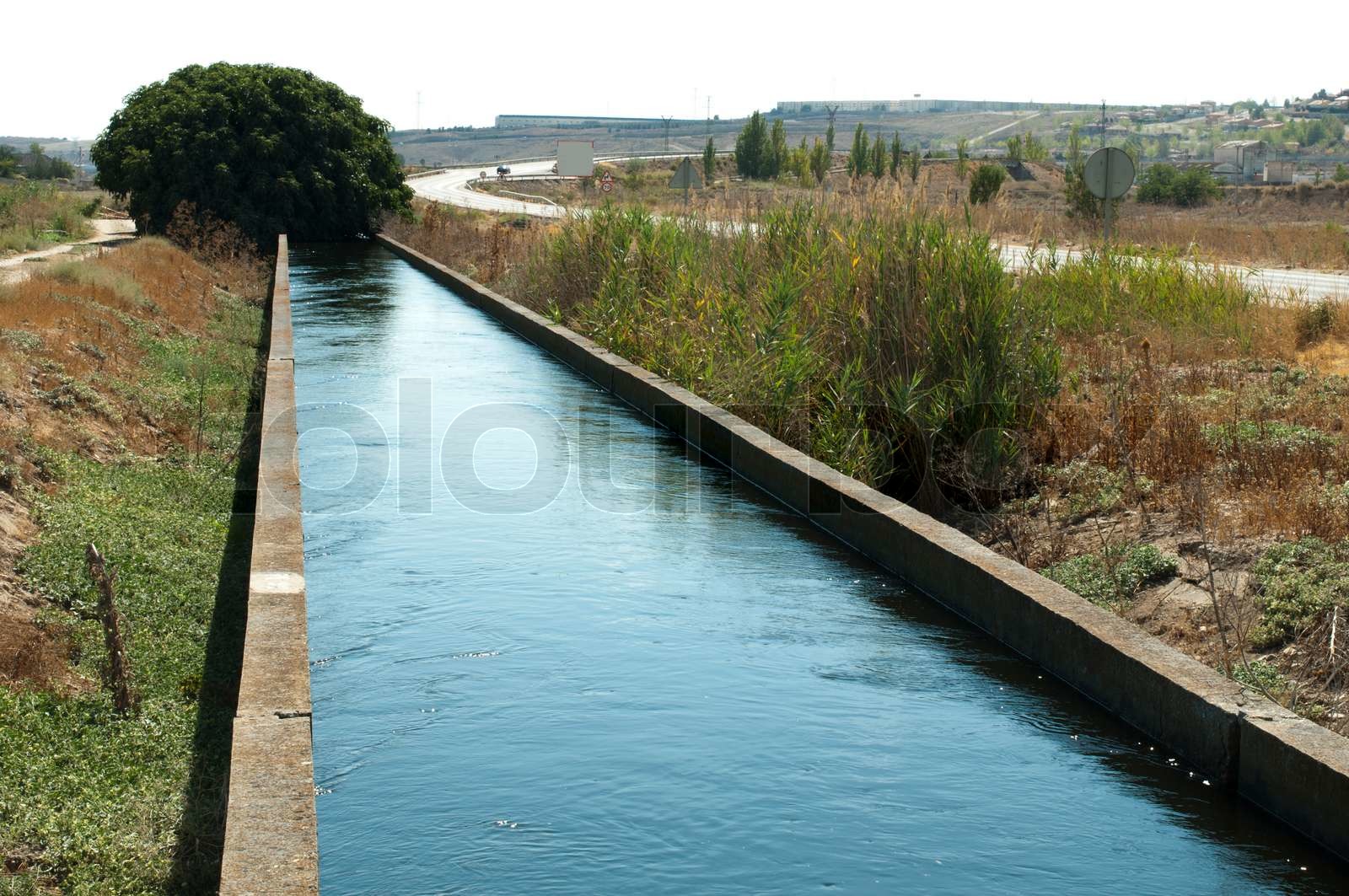 Irrigation canal | Stock image | Colourbox