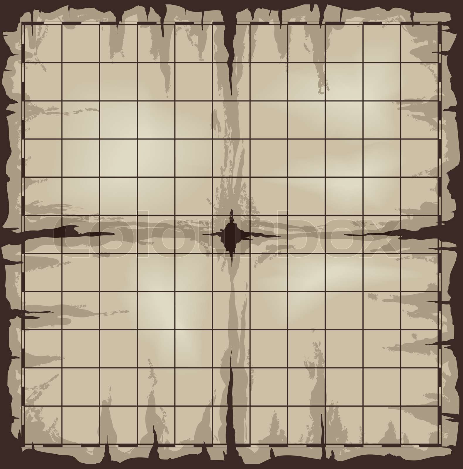 Old map with grid | Stock vector | Colourbox