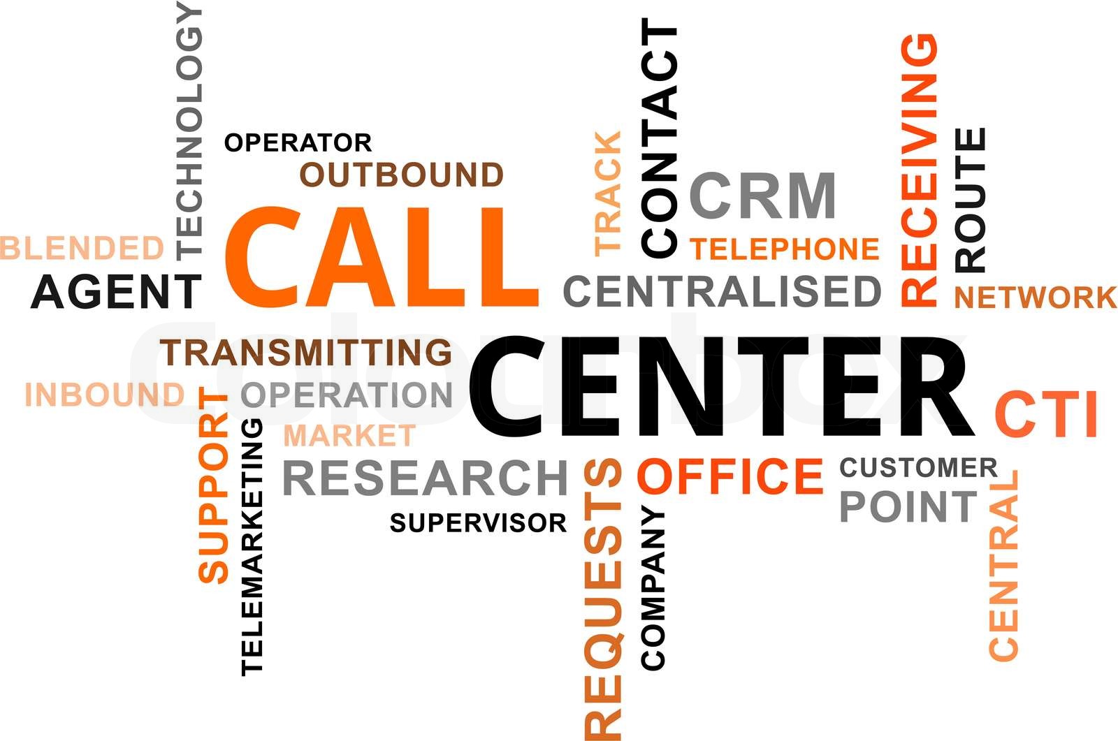 Word Cloud - Call Center | Stock vector | Colourbox