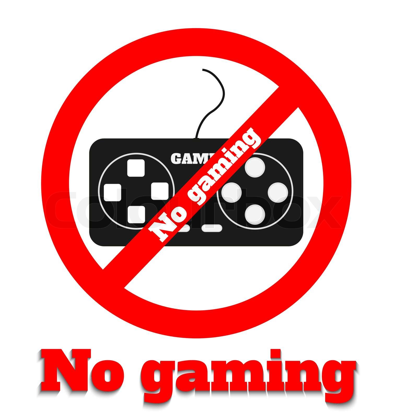 keine Spiele | Stock-Vektor | Colourbox