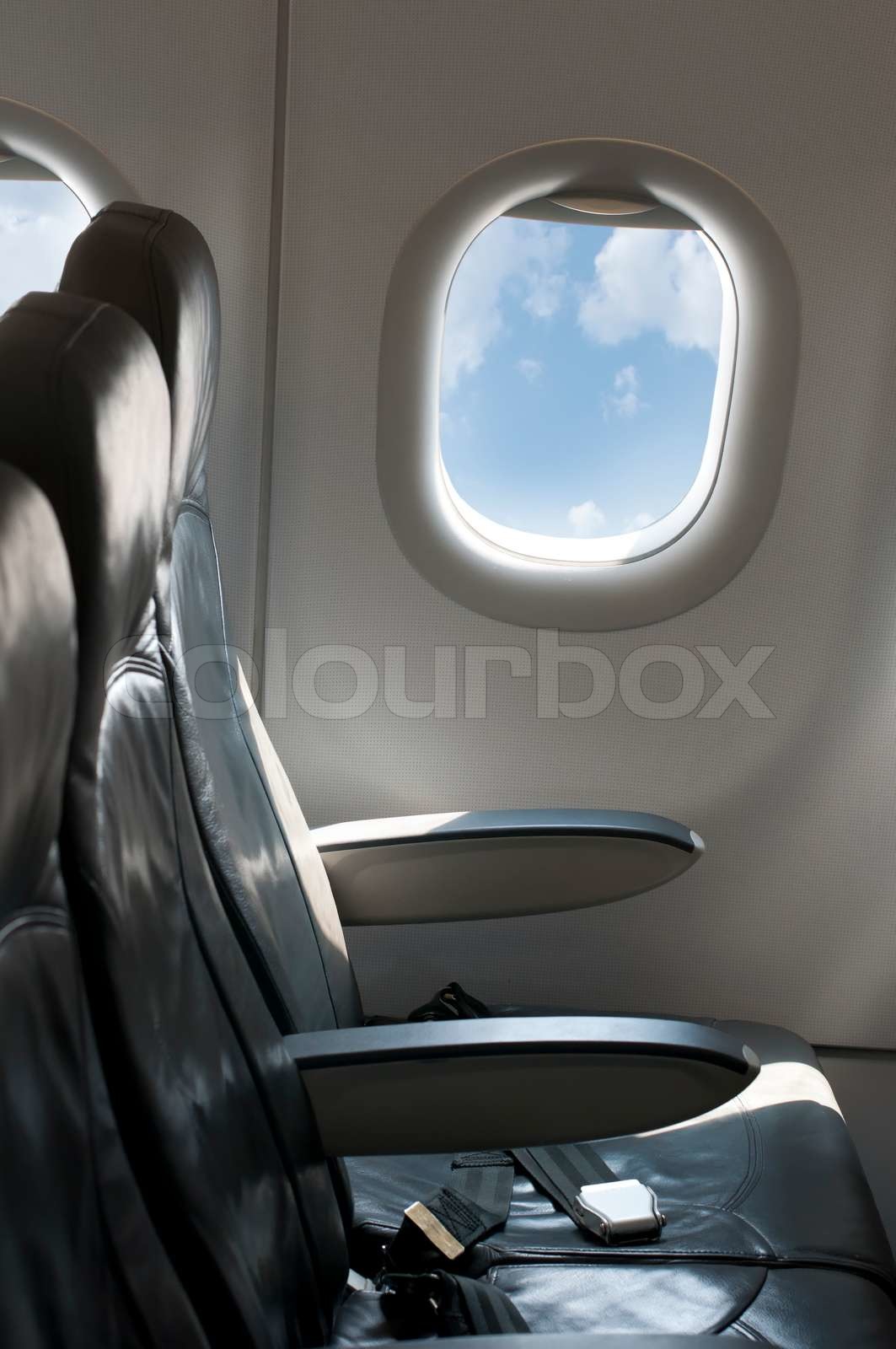 Interior an empty plane | Stock image | Colourbox