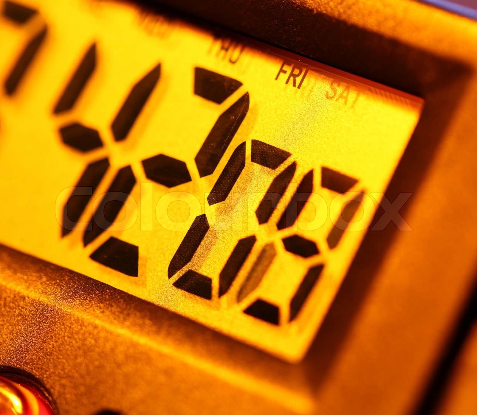 Digital clock | Stock image | Colourbox