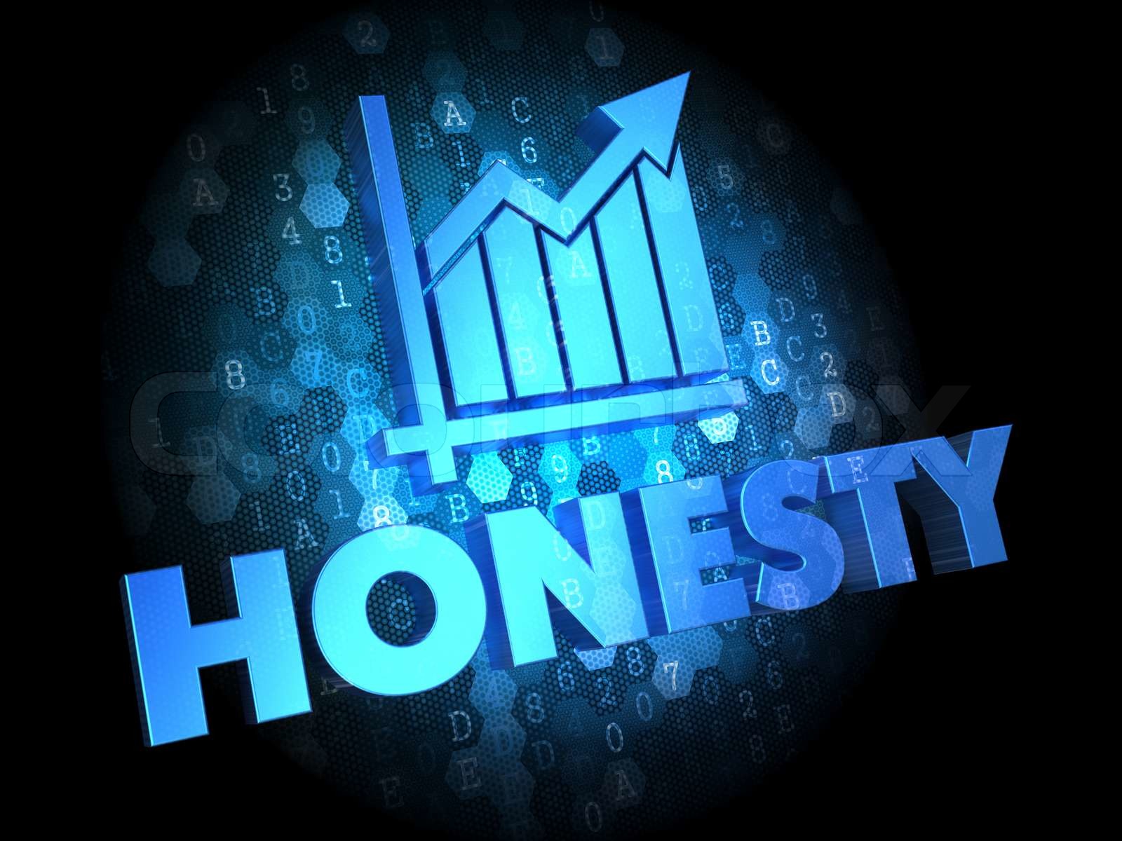 Honesty Concept on Digital Background. | Stock image | Colourbox