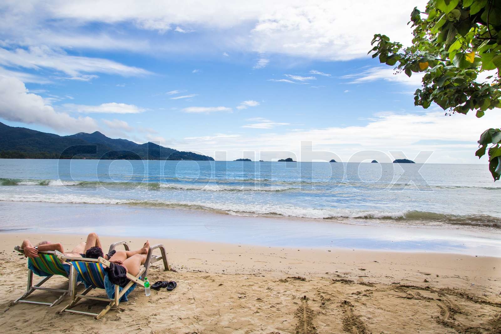 People are relaxing on the beach | Stock image | Colourbox