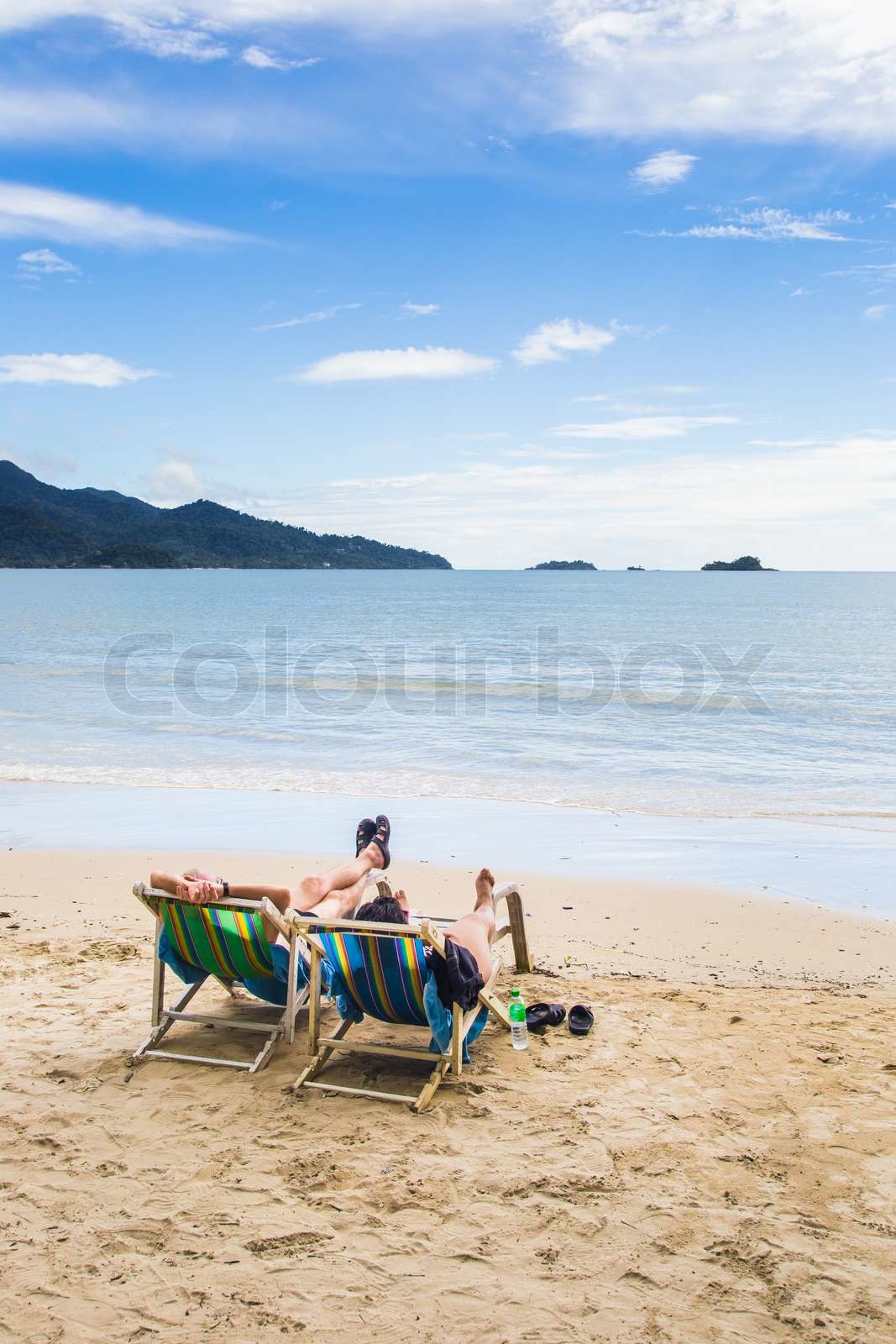 People are relaxing on the beach | Stock image | Colourbox