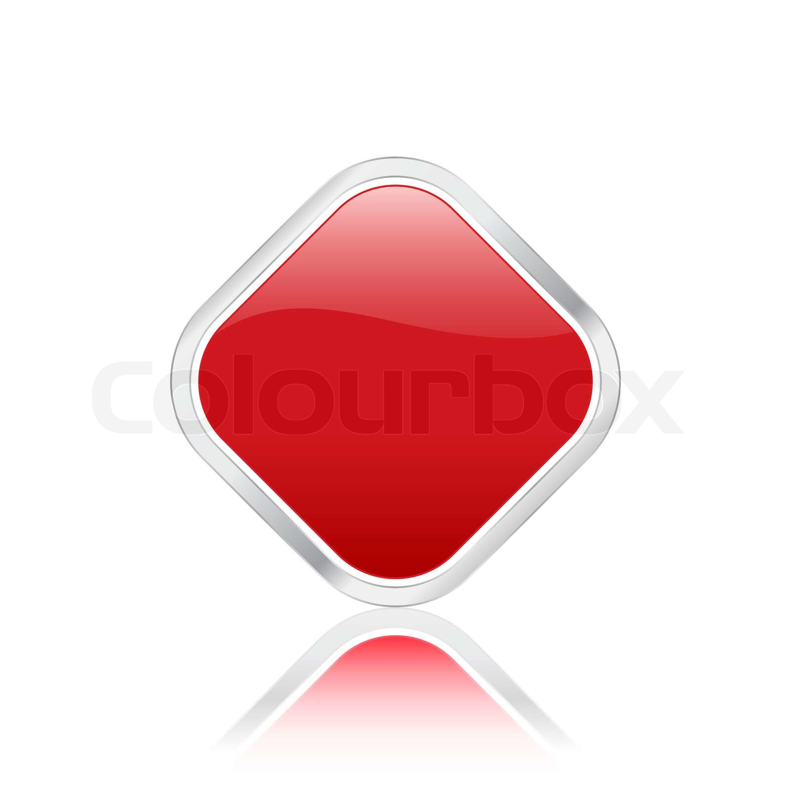 rote Raute-Symbol | Stock-Vektor | Colourbox