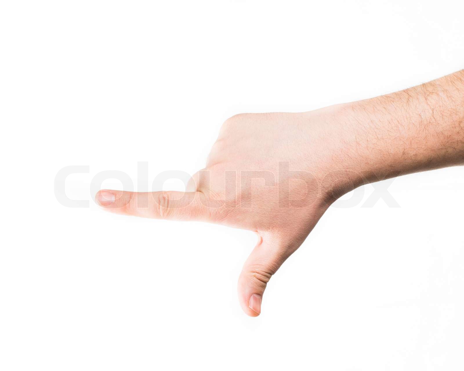 Pointing human hand | Stock image | Colourbox
