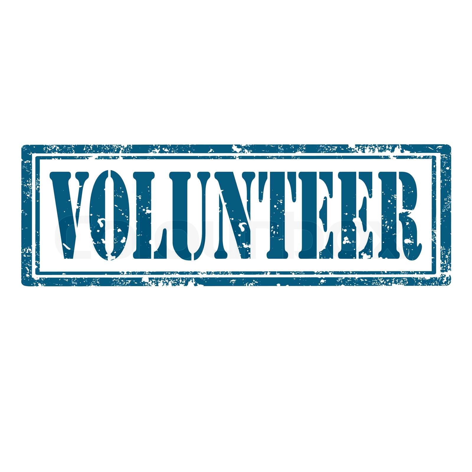 Volunteer-stamp | Stock vector | Colourbox