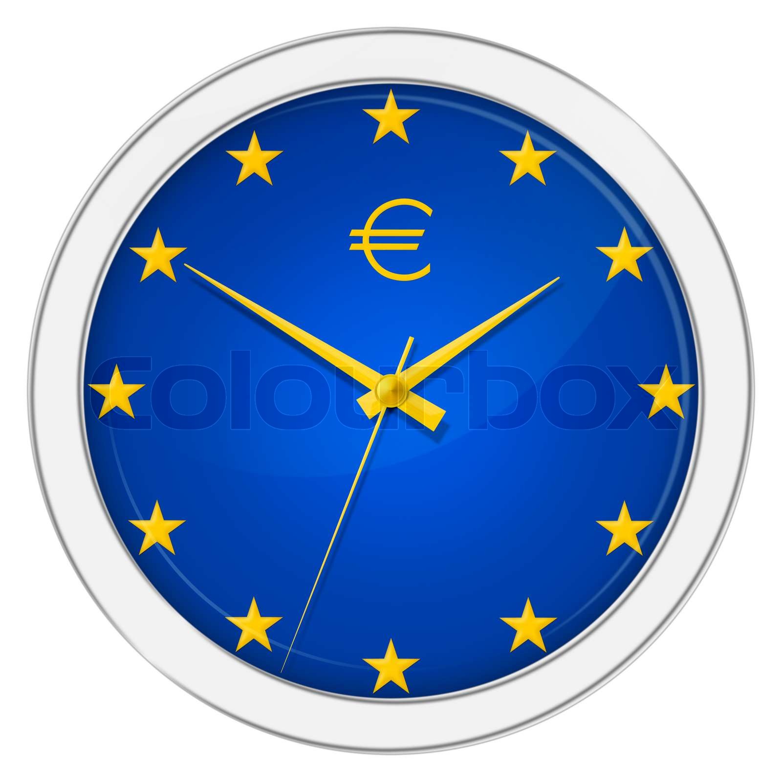 Euro Clock | Stock image | Colourbox