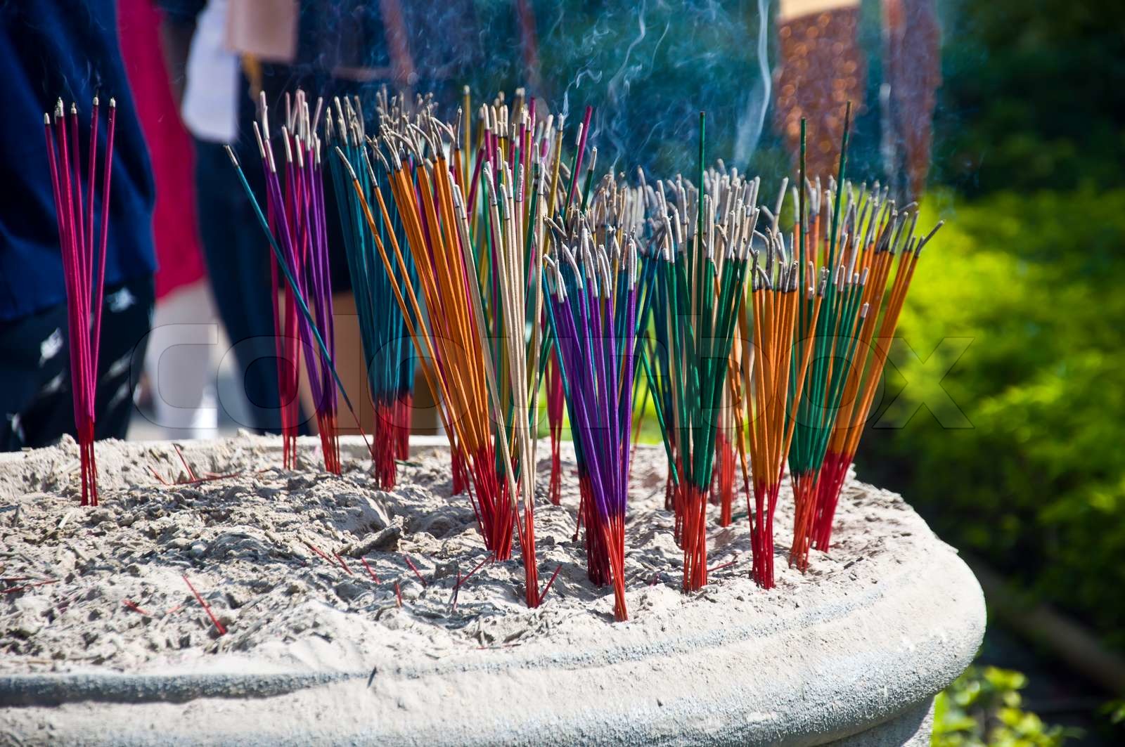 Colorful of incense | Stock image | Colourbox