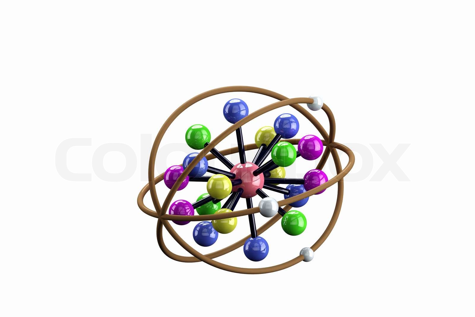 Chemical Bonding Model. | Stock image | Colourbox
