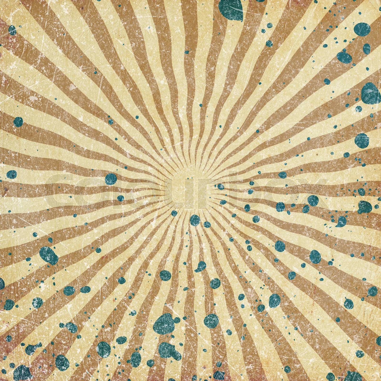 Vintage scratched sun rays | Stock image | Colourbox