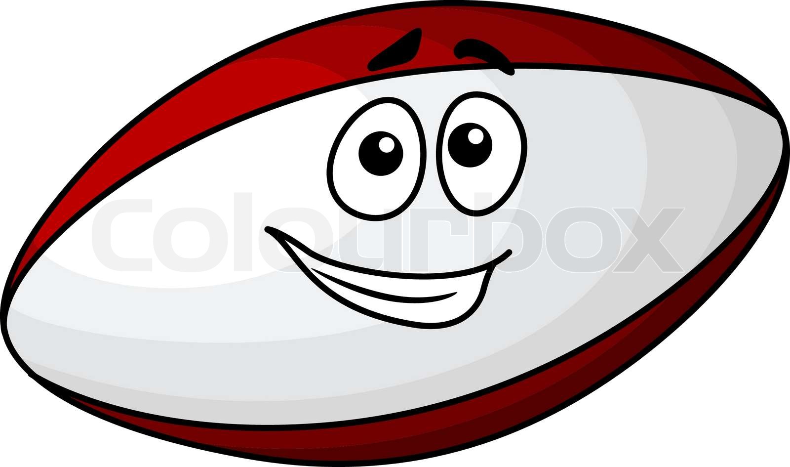 Cartoon rugby ball | Stock vector | Colourbox