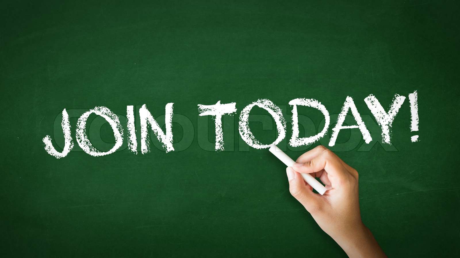 Join Today Chalk Illustration | Stock image | Colourbox