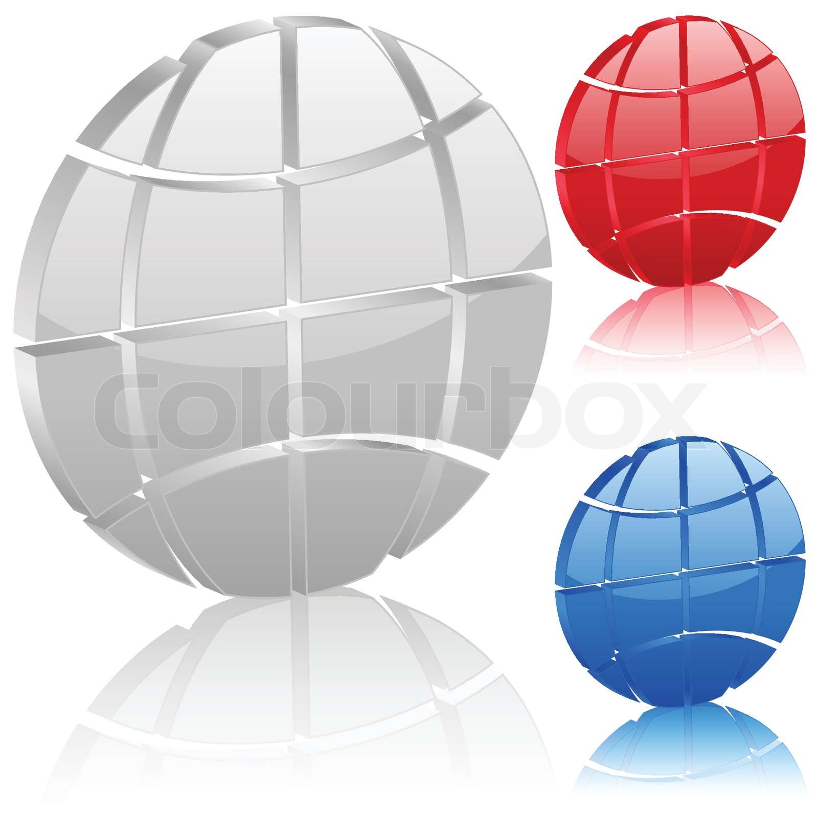 3D globe symbol | Stock vector | Colourbox