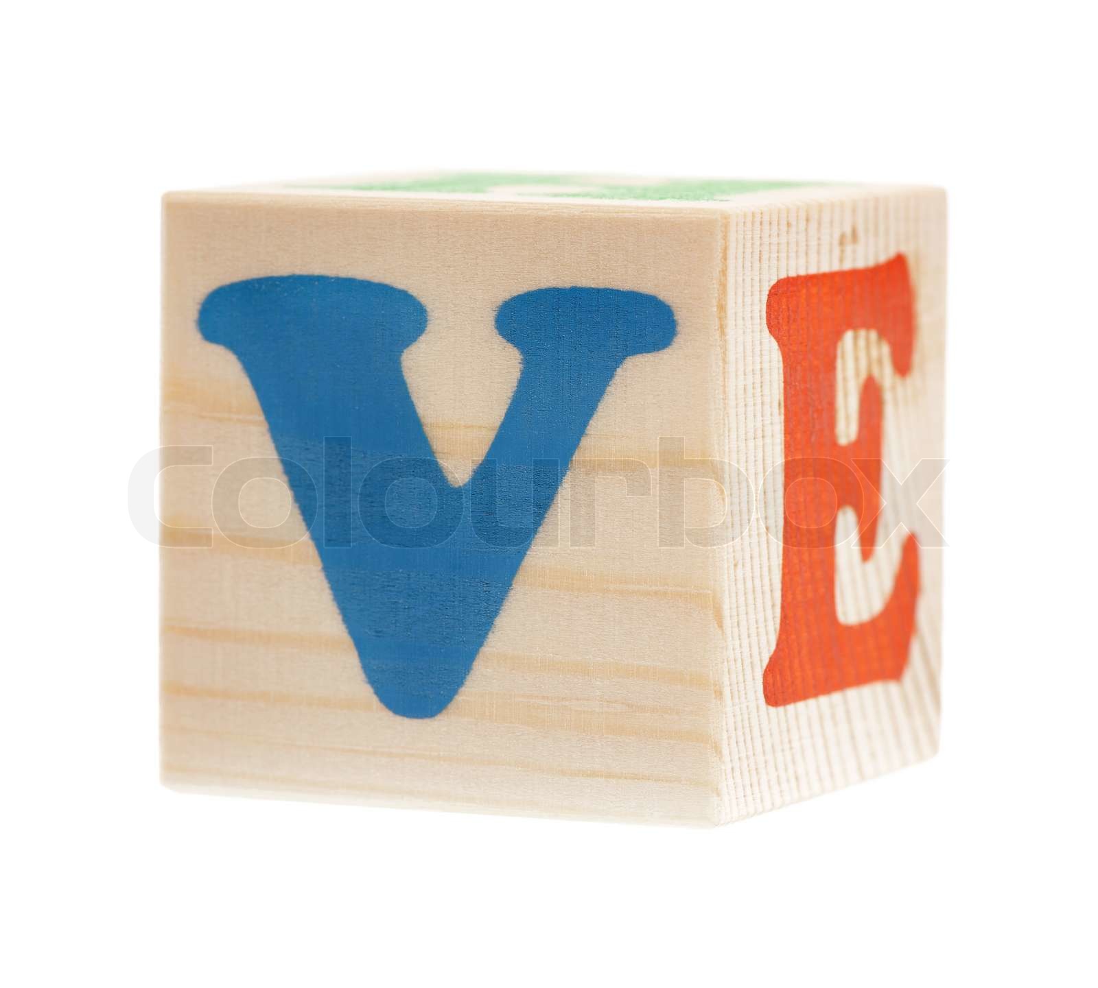 Cubes with letters | Stock image | Colourbox