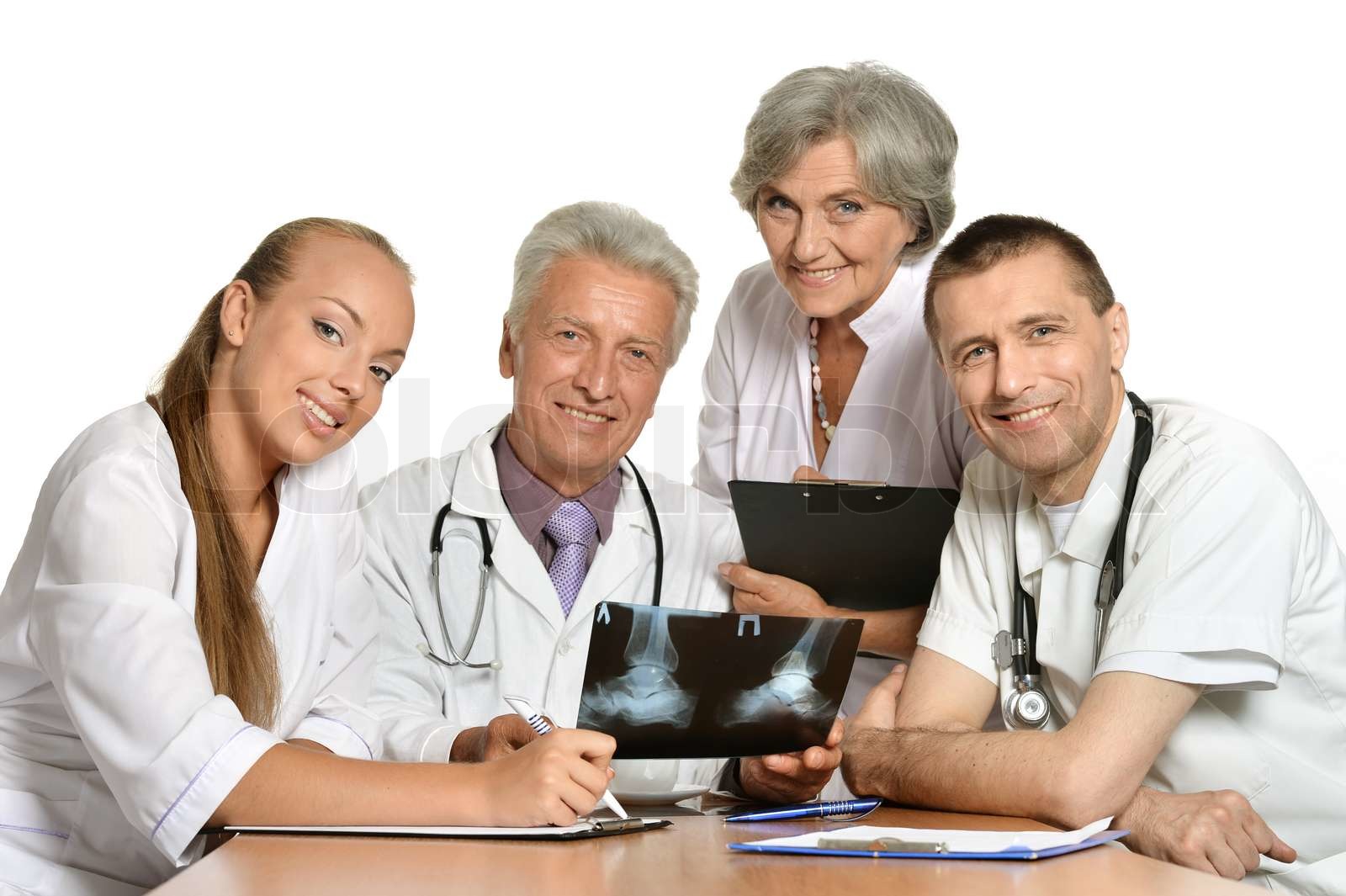 Doctors discussion | Stock image | Colourbox