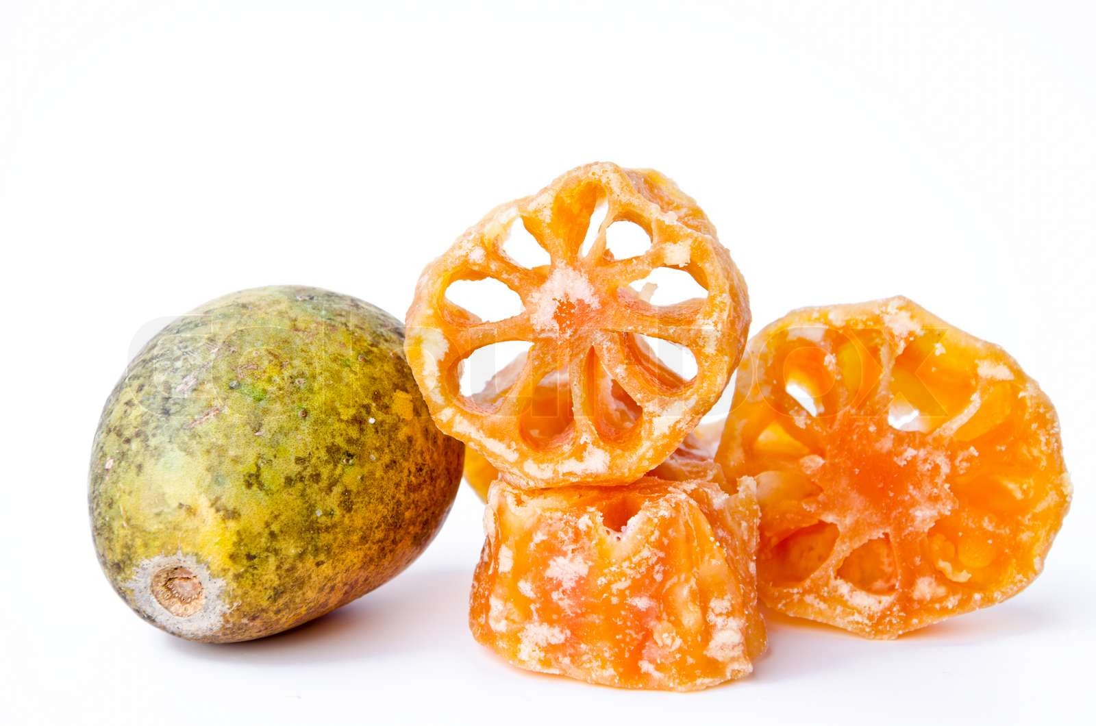 Fresh bael and candy bael | Stock image | Colourbox