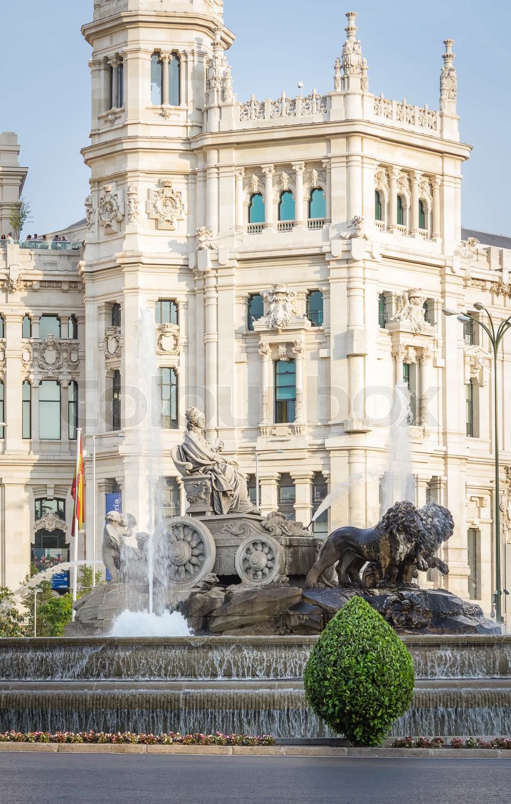 Famous Cibeles fountain square in Madrid, Spain | Stock image | Colourbox