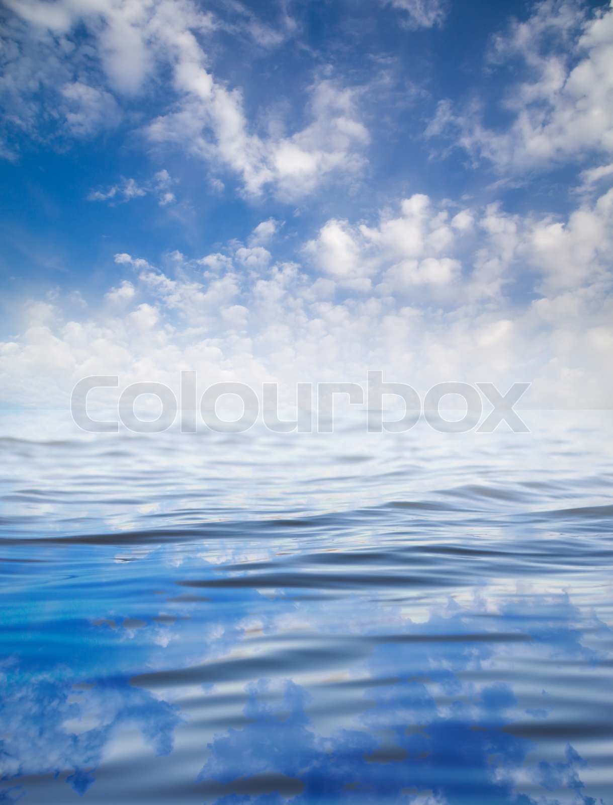 clouds with reflection on water | Stock image | Colourbox