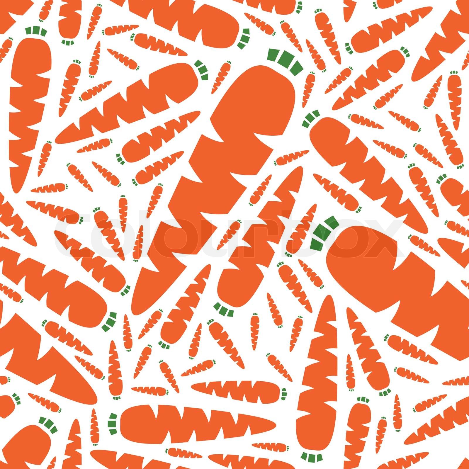 seamless carrot pattern | Stock vector | Colourbox