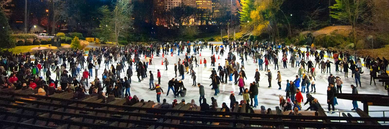 Ice skating at Wollman Rink | Stock image | Colourbox