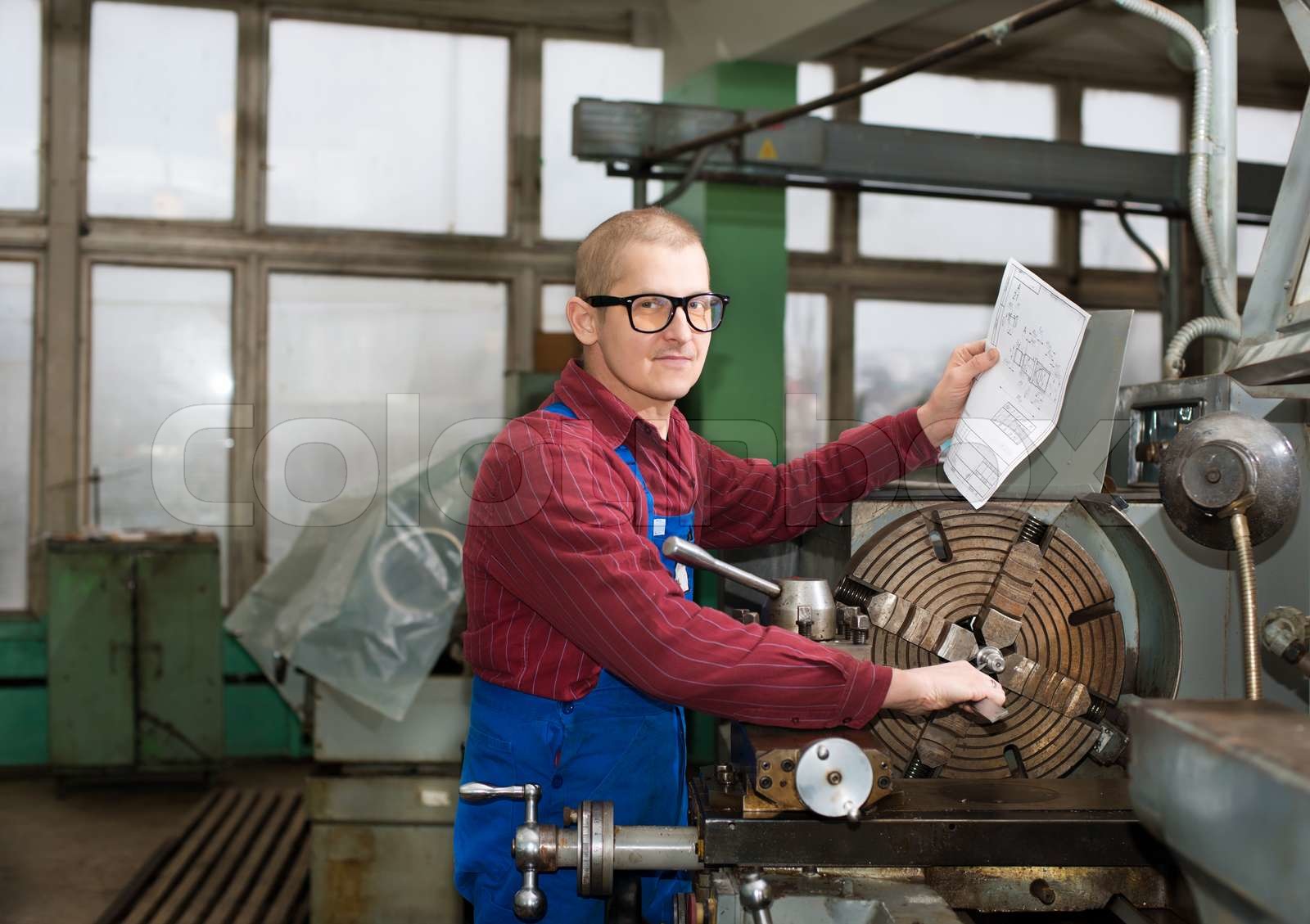 Turning work. | Stock image | Colourbox