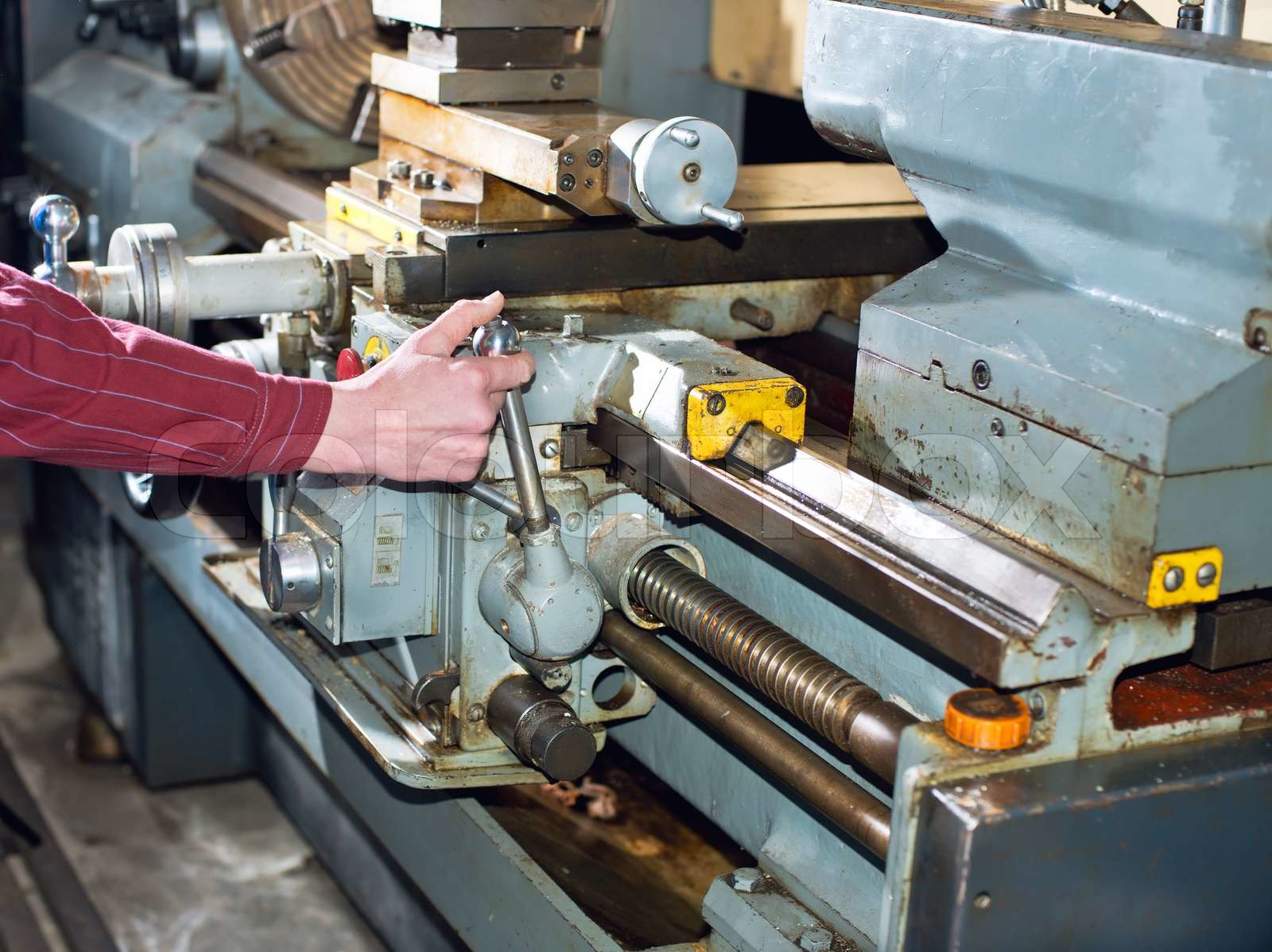 Turning work. | Stock image | Colourbox