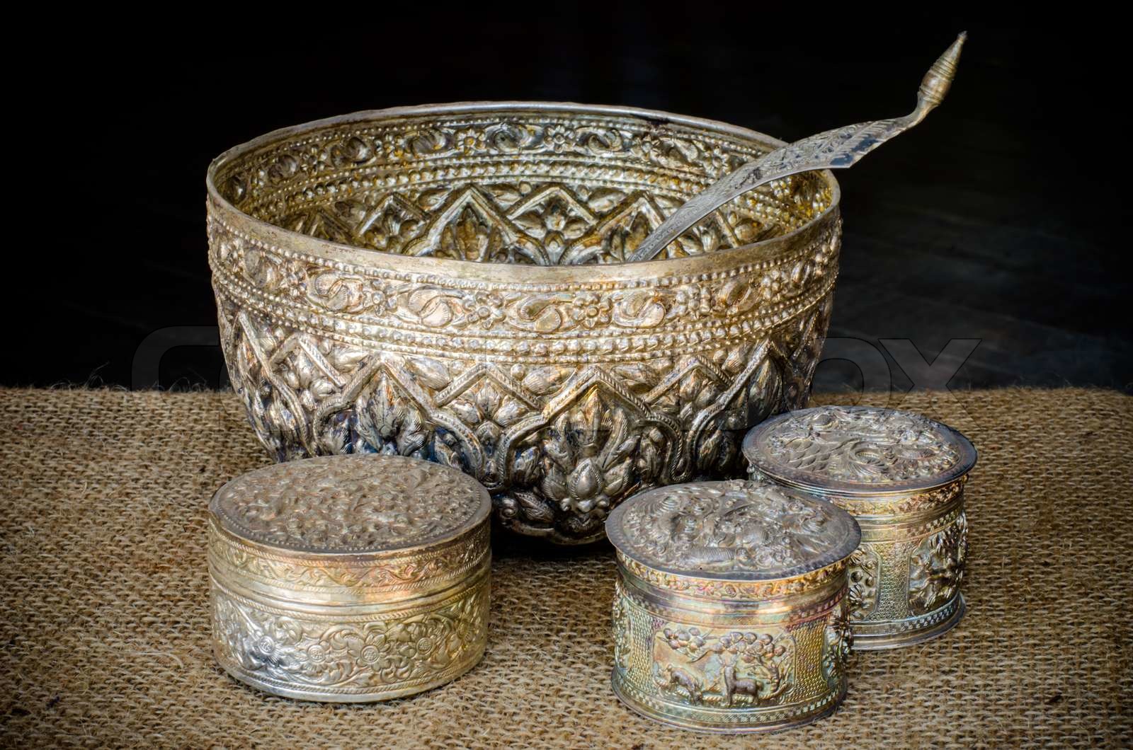 Ancient Silverware | Stock image | Colourbox