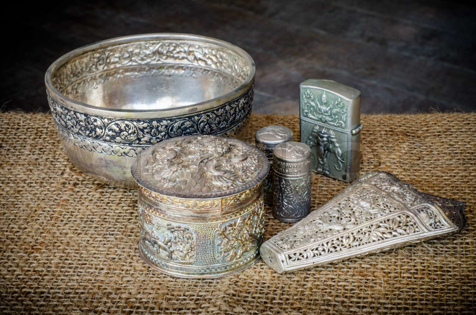 Ancient Silverware | Stock image | Colourbox
