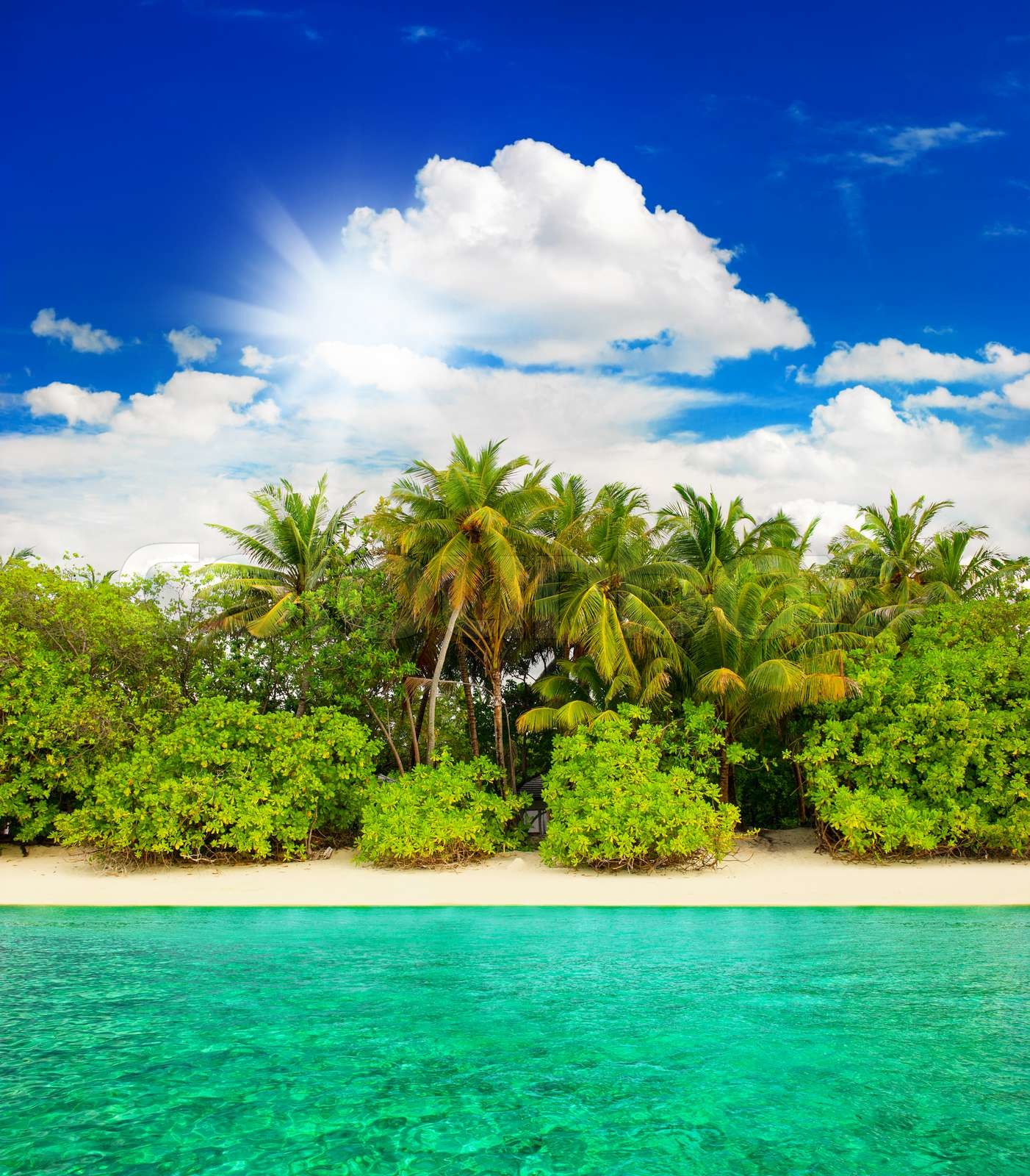 landscape of tropical island beach | Stock image | Colourbox