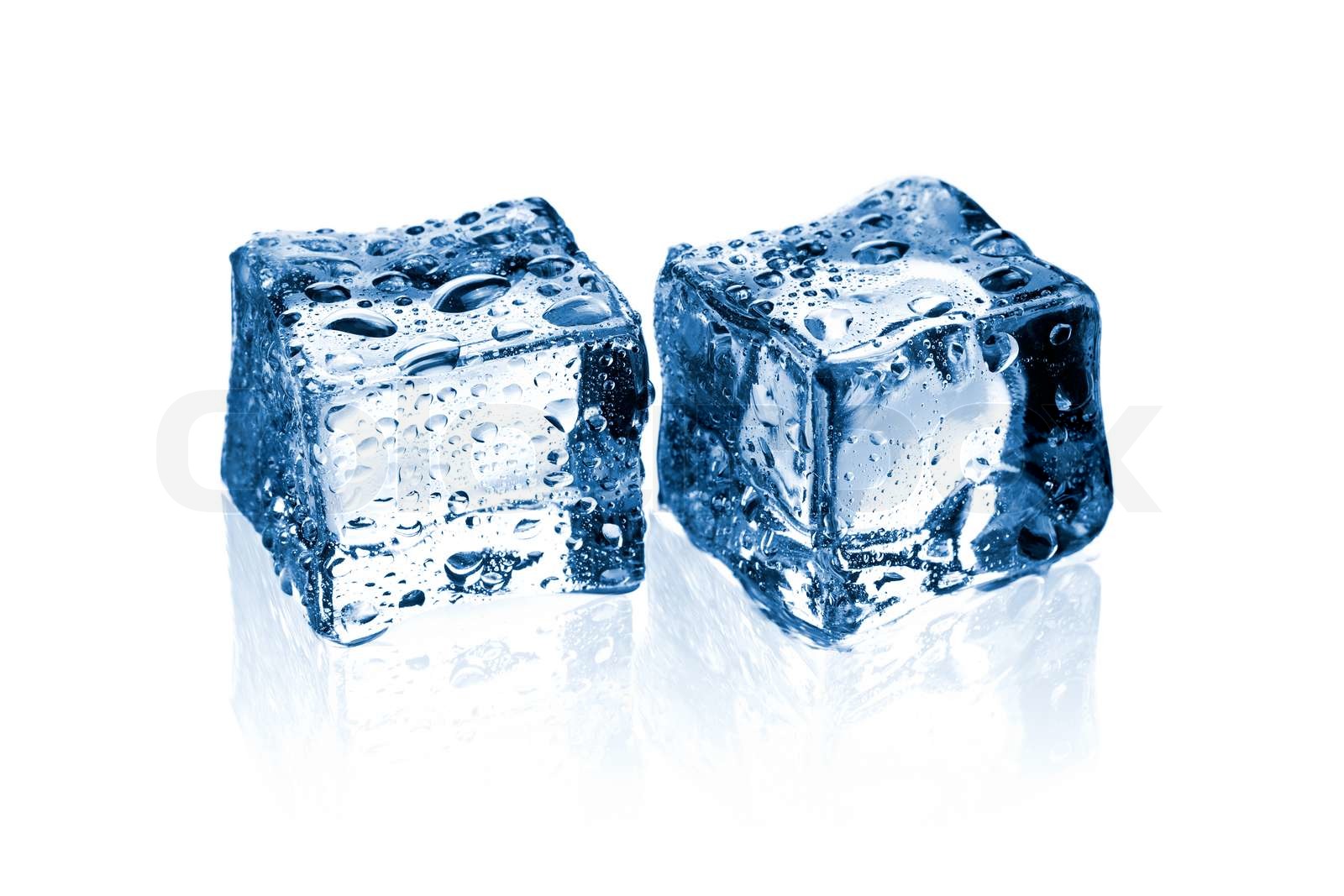 two ice cubes | Stock image | Colourbox