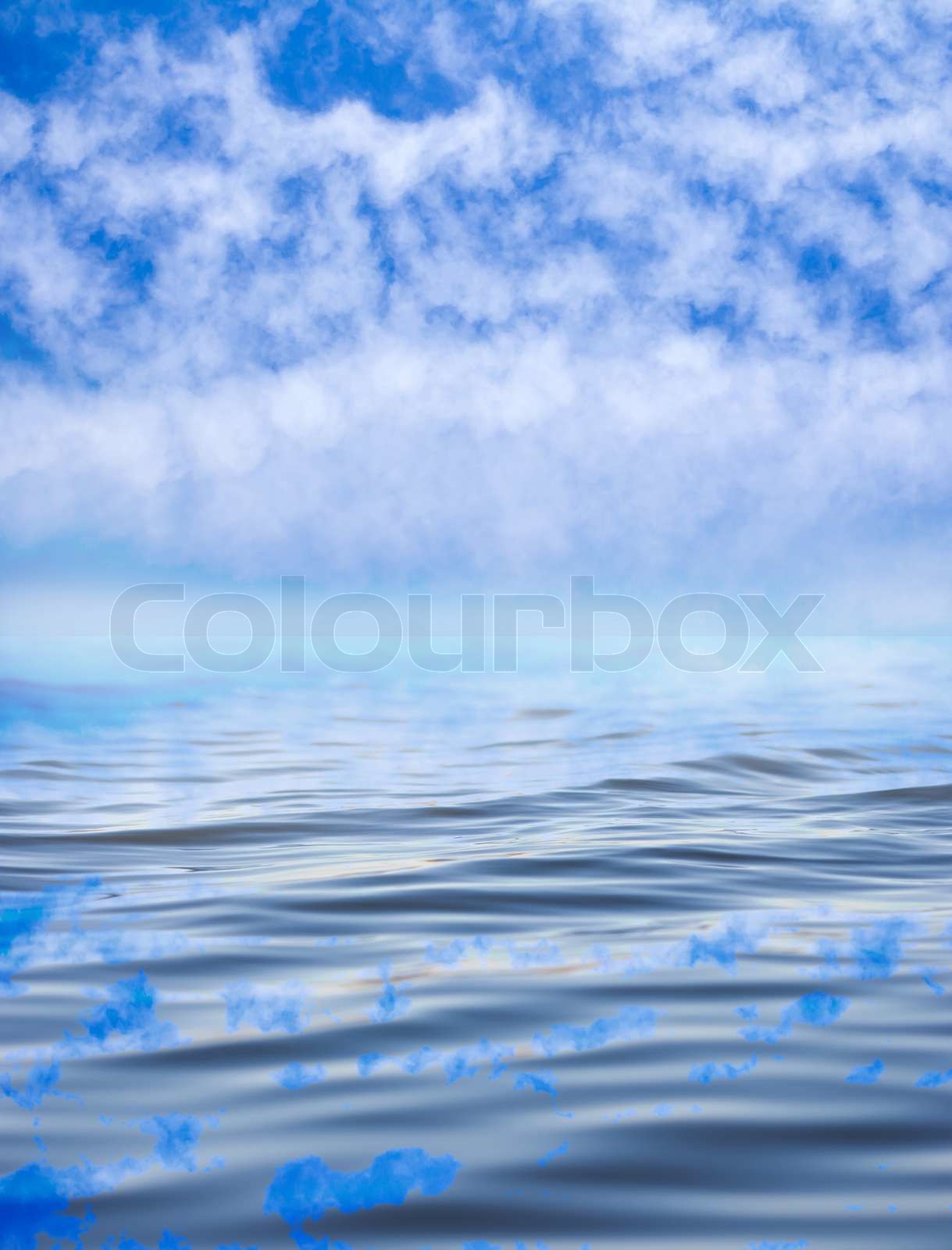 clouds with reflection on water | Stock image | Colourbox