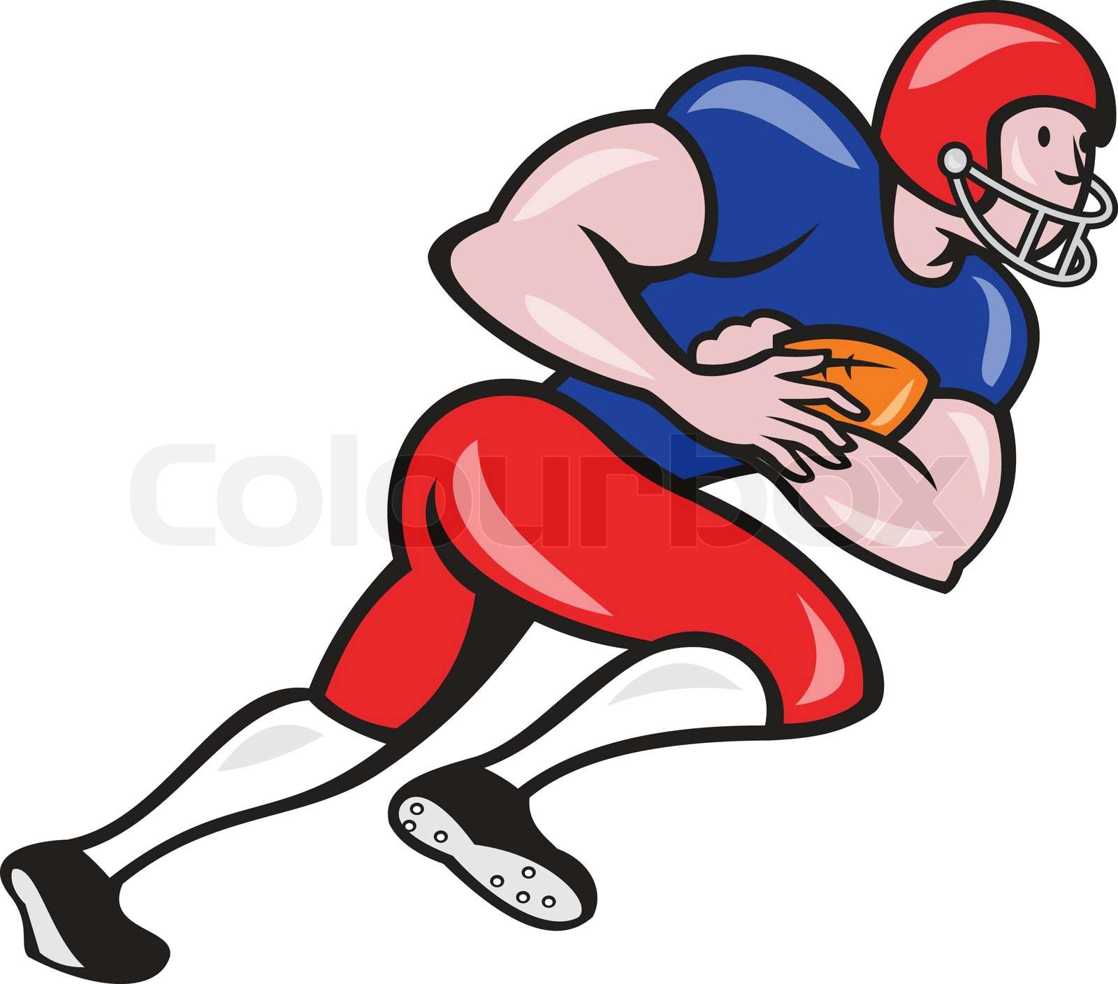 American Football Running Back Rushing | Stock vector | Colourbox
